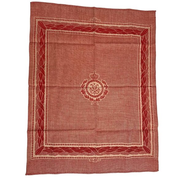 Vintage | Kitchen | Vintage Red Jacquard Decorative Table Shawl ...